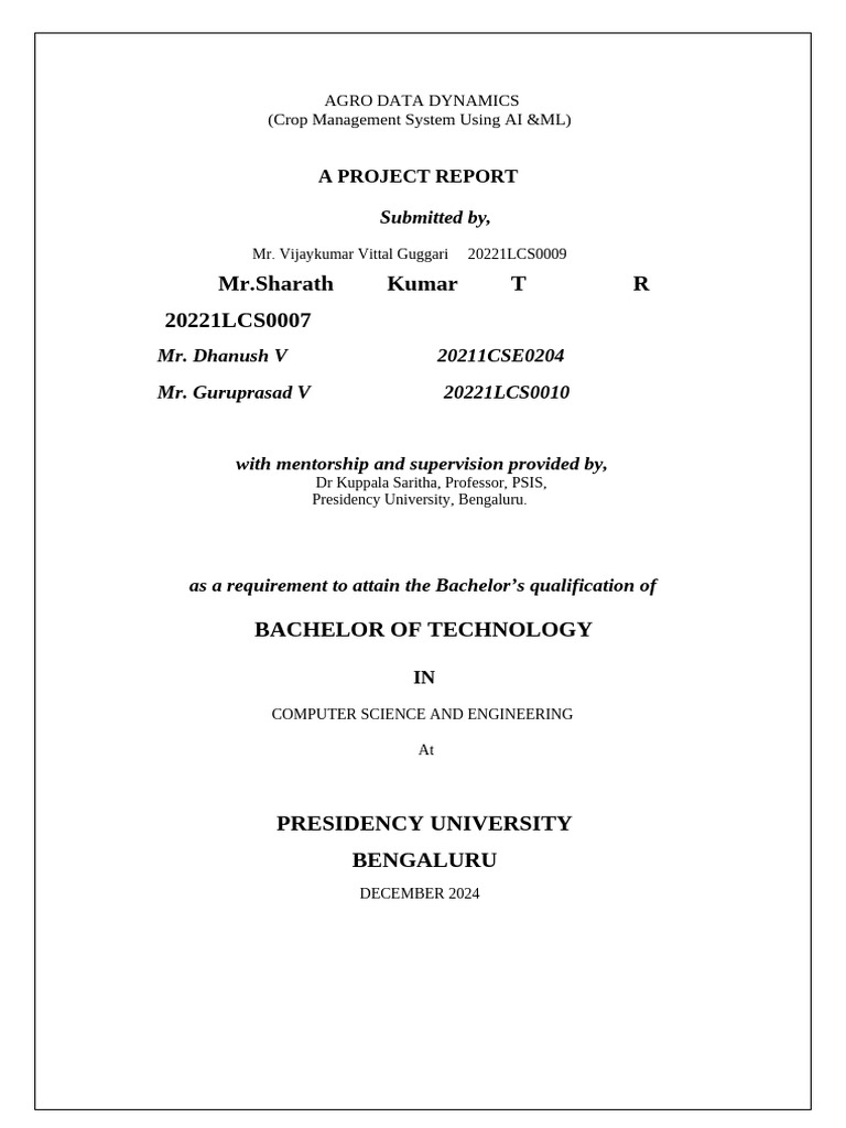 AI-Driven Crop Management System | PDF | Agriculture | Internet Of Things
