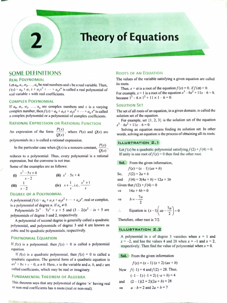Theory Equation | PDF