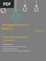 Common Errors in Dental Radiography | PDF