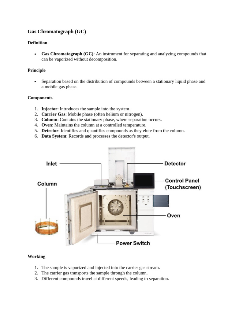 Final Notes Instruments | PDF | Gas Chromatography | High Performance ...