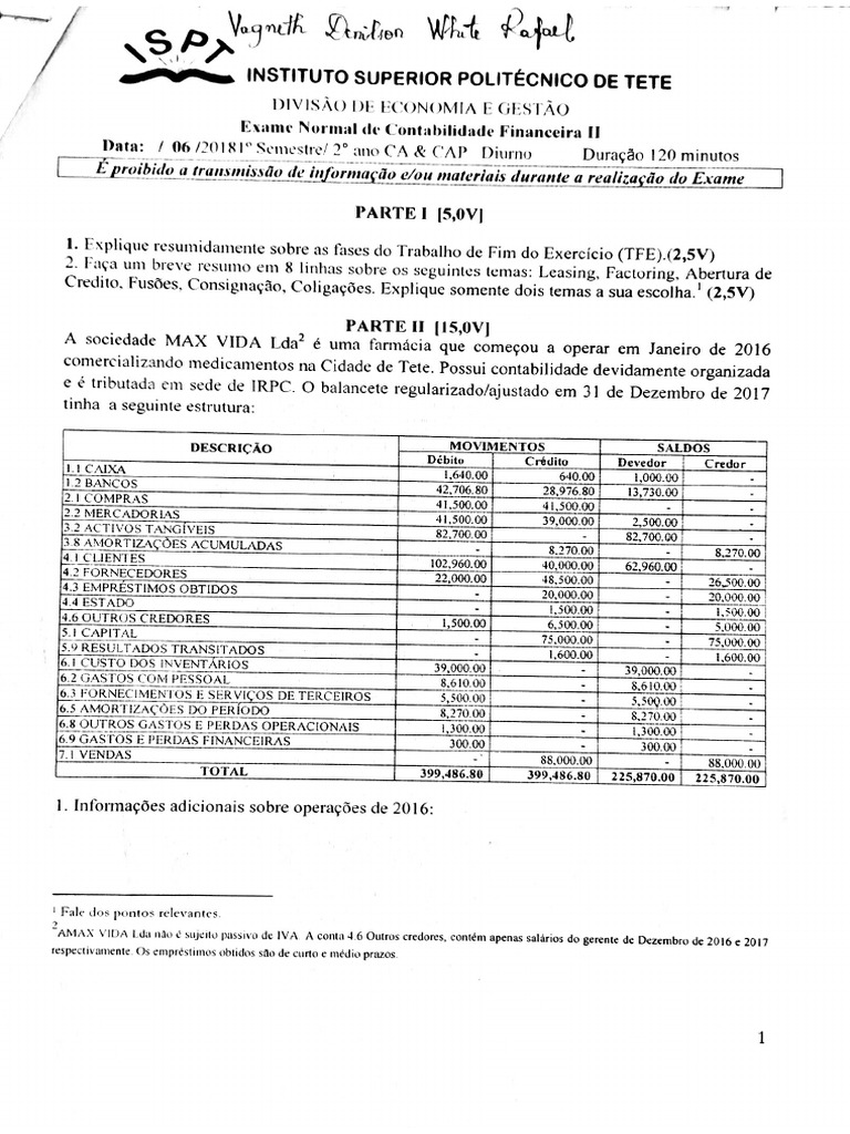 Exame Normal de CFII | PDF