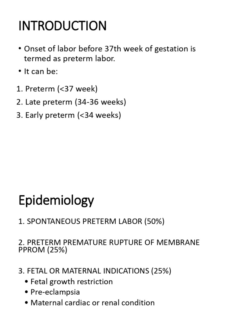 PRETERM LABOR (By Laraib Zehra) | PDF | Preterm Birth | Childbirth
