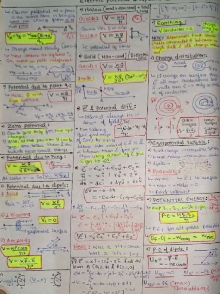 Electric Potential and Capacitance | PDF
