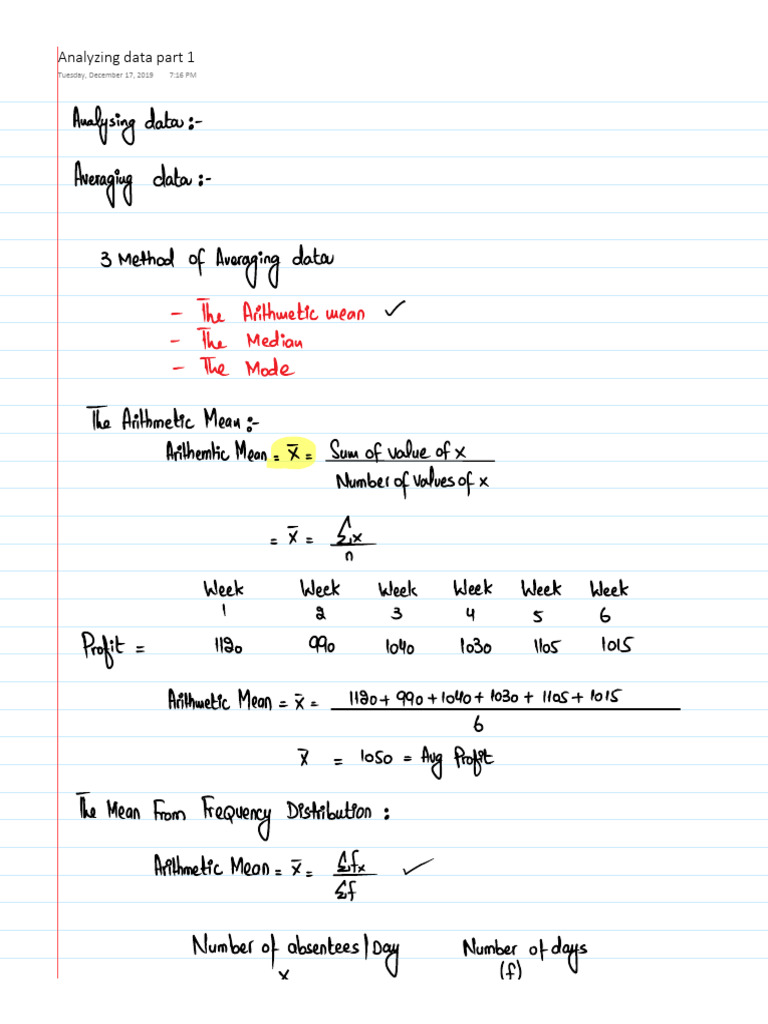 Data Analysis Overview Part 1 | PDF