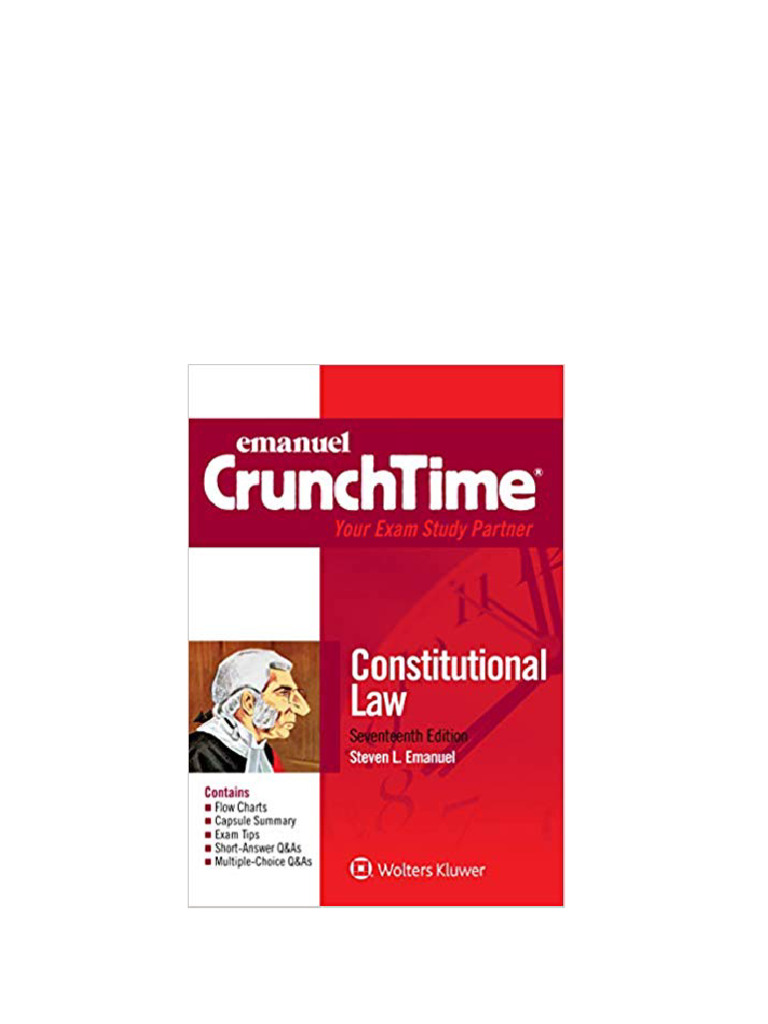 (Ebook PDF) Emanuel CrunchTime For Constitutional Law (Emanuel ...