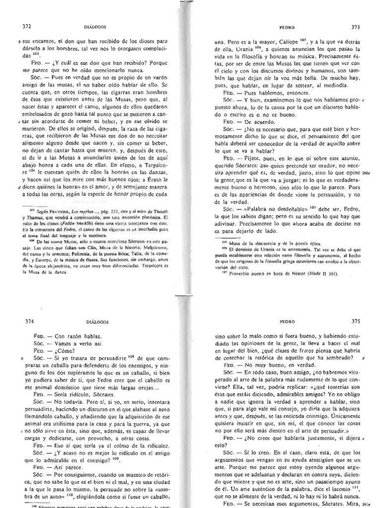 Platon Fedro 260a-e | PDF | Mitología Pieriana