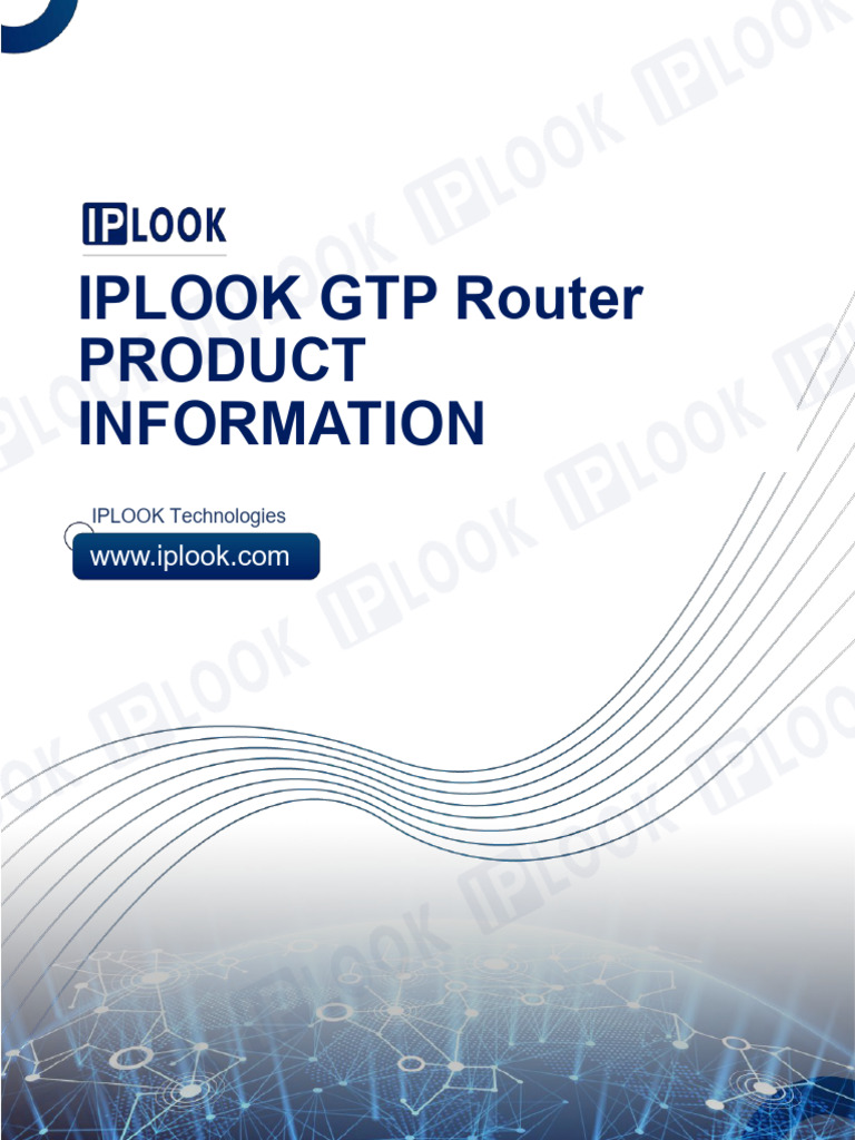IPLOOK GTP Router Product Information | PDF | Computing | Information And Communications Technology
