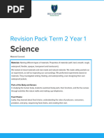 Grade 1 Science Revision Materials and Their Properties | PDF