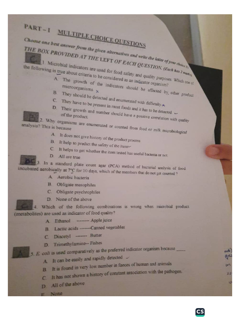 Ye DR - Tesfaye Microbio Final Exam | PDF