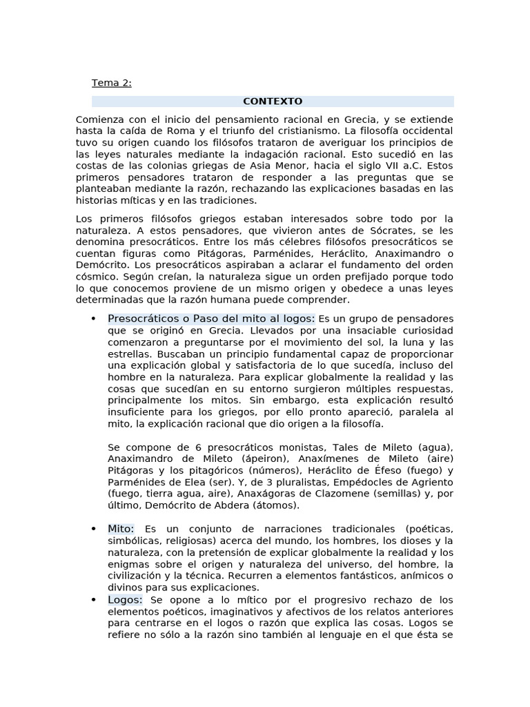 Conceptos y Contextos 1 Trimestre | PDF | Platón | Aristóteles