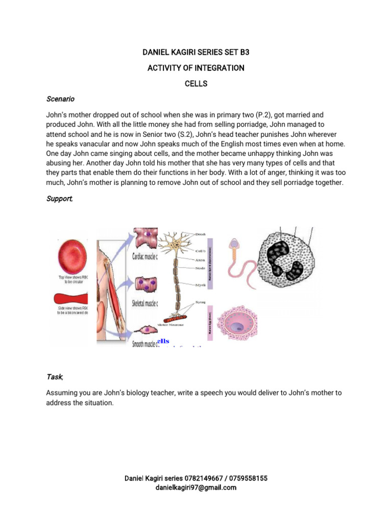 Aoi - Cells - Daniel Kagiri Series Set b3 | PDF