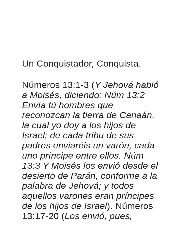 7 Características de Caleb | PDF | Moisés | Dios