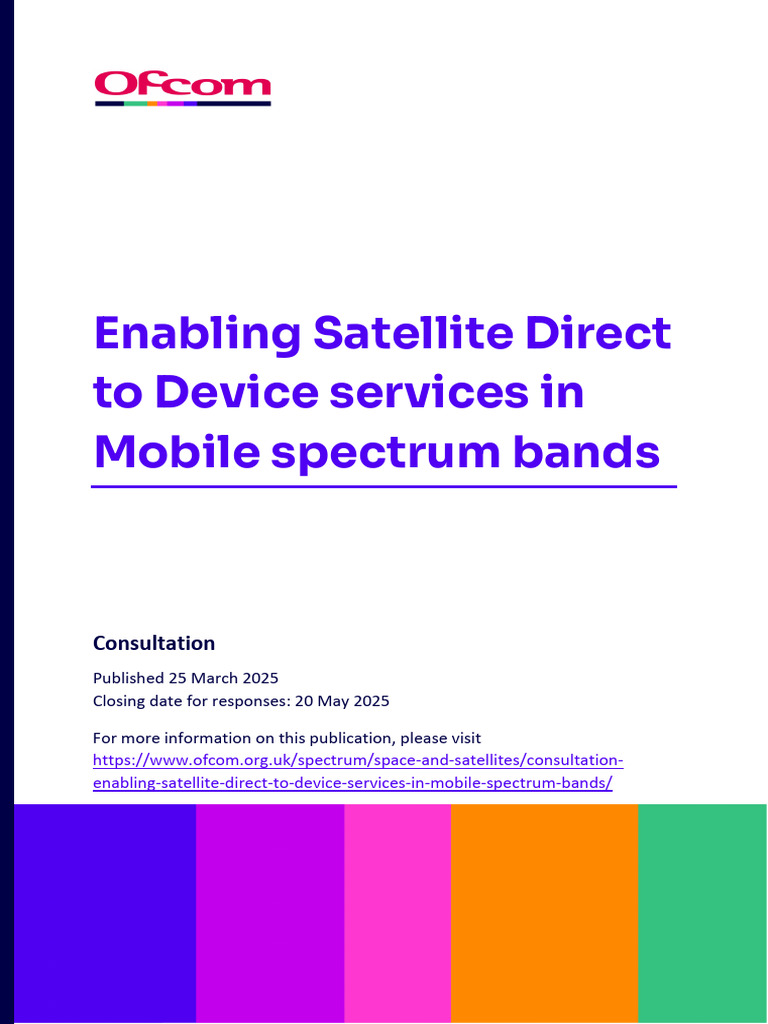 Enabling Satellite D2D Services in Mobile Spectrum Bands | PDF | Radio ...