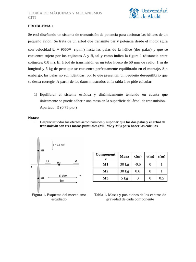E07 - Ejercicios de Equilibrados | PDF | Masa | Fenomeno fisico