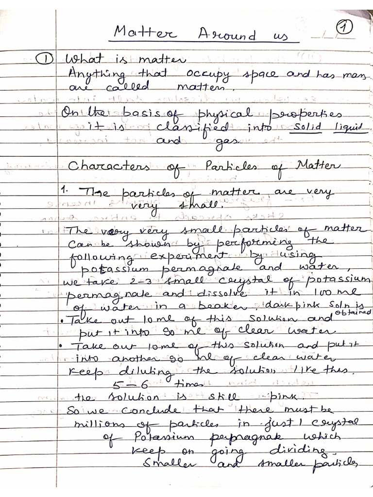 Matter Around Us | PDF