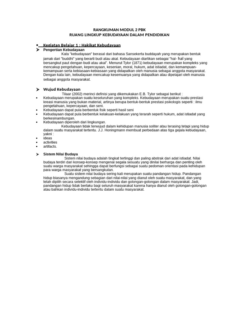 Rangkuman Modul 2 PBK | PDF
