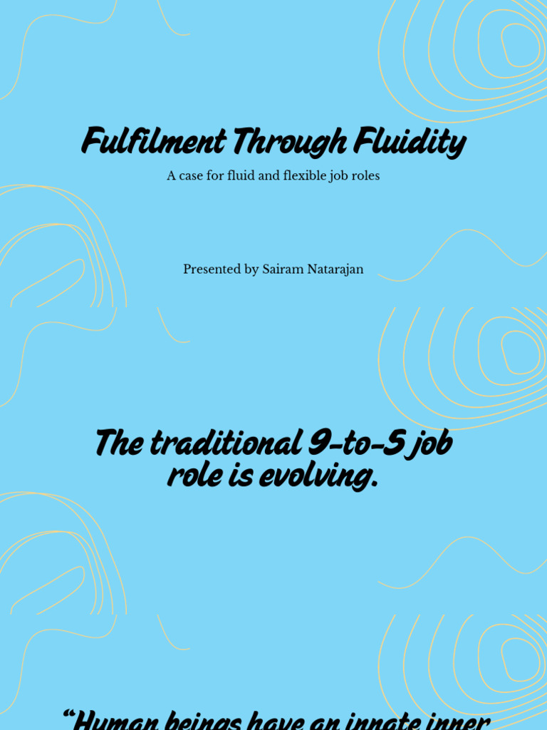 Fulfilment Through Fluidity | PDF