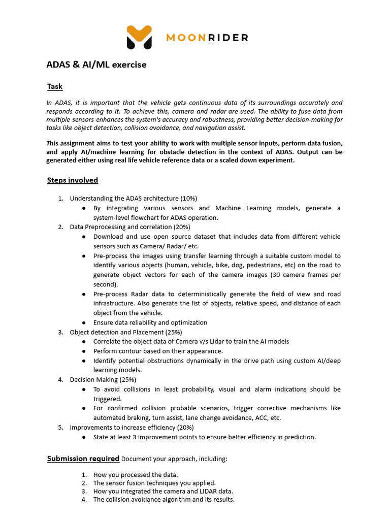 ADAS & AI - ML Assessment | PDF | Machine Learning | Artificial ...