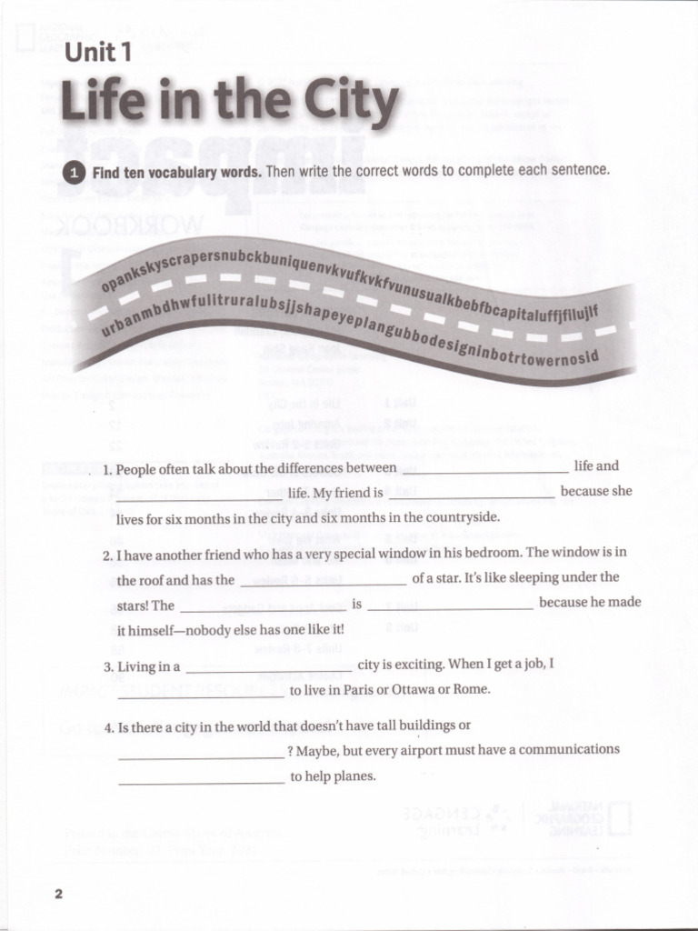 Impact 1 Workbook Unit 1 | PDF
