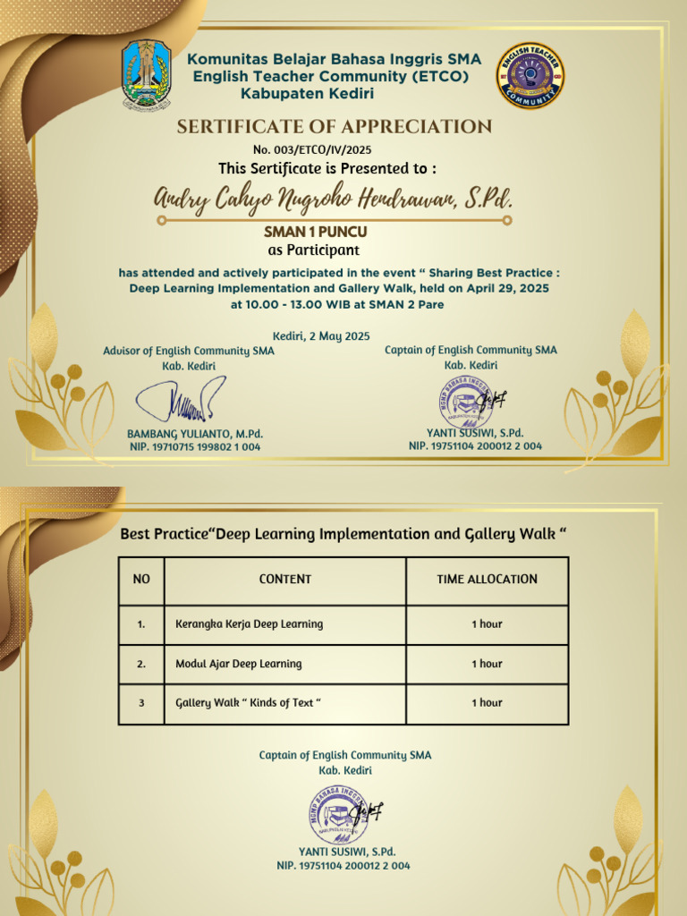 ANDRY CAHYO NUGROHO HENDRAWAN, S.PD PDF | PDF