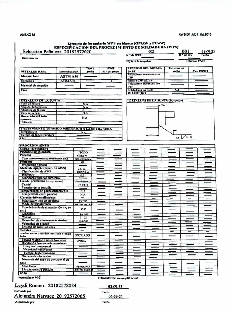 WPS Soldadura G7 | PDF