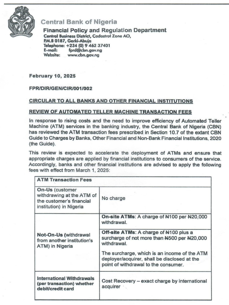 CBN Policy | PDF