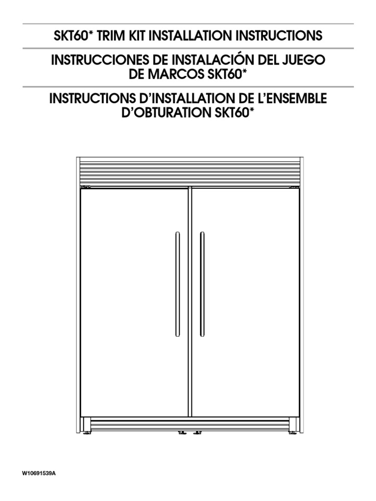 Guia de Instalacion skt60s | PDF | Refrigerator | Screw