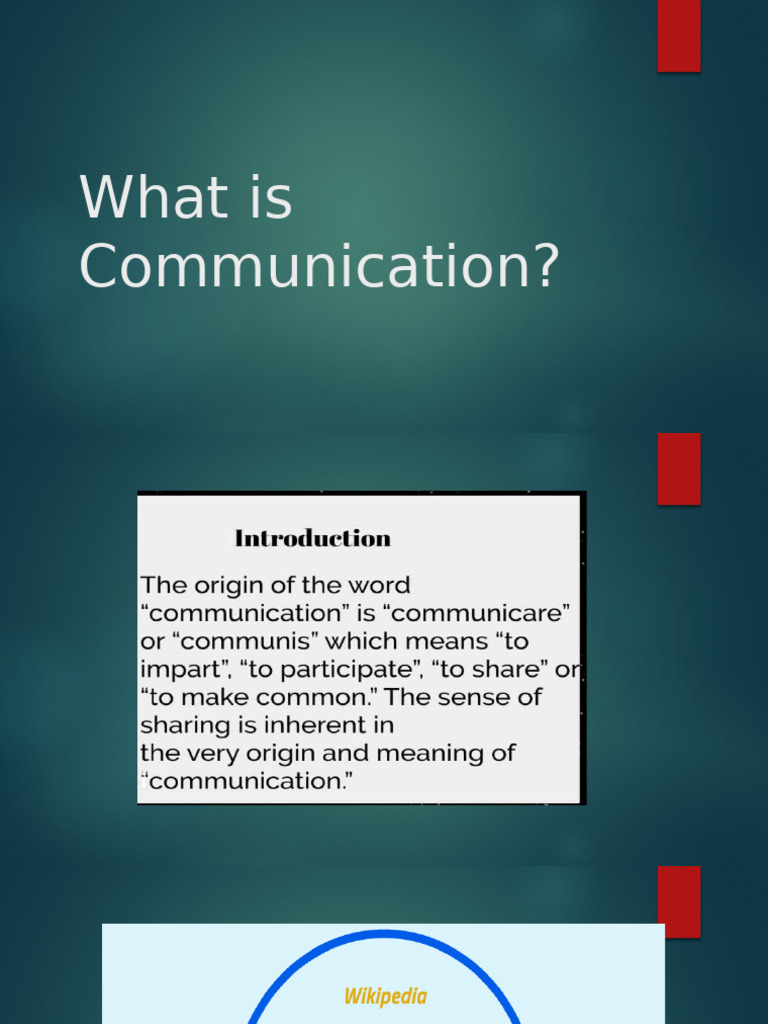 What Is Communication | PDF