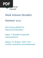 A Level History Coursework Generic Mark Scheme | PDF | Argument | Knowledge