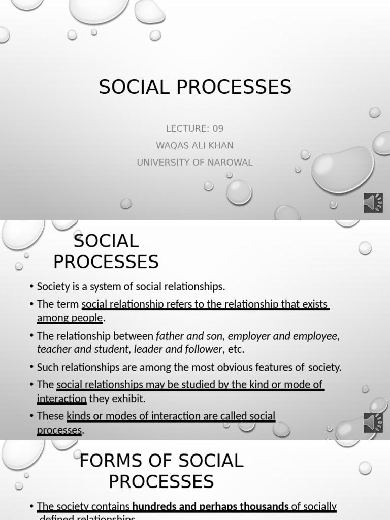 Social Processes | PDF | Social Psychology | Psychology