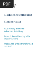 Edexcel GCE History Marking Criteria | PDF | Argument | Knowledge