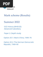 A Level History Coursework Generic Mark Scheme | PDF | Argument | Knowledge