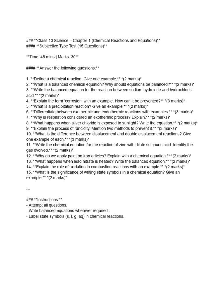 Science Chapter 1 Test MCQ | PDF