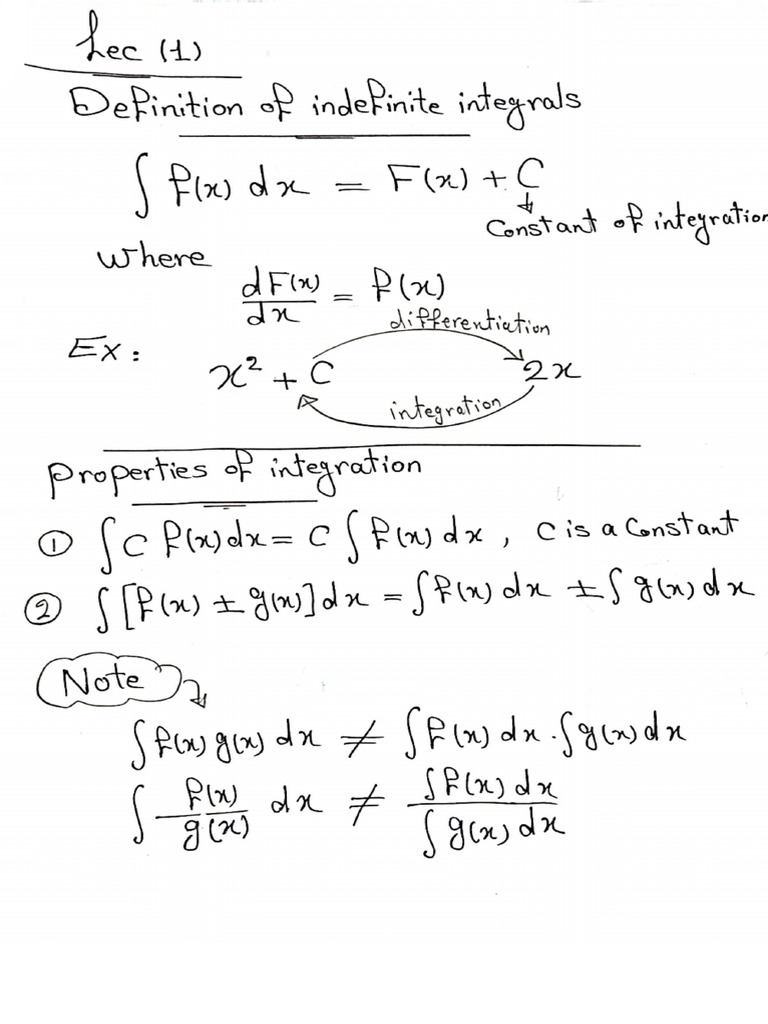 Lec (1) Calculus 2 | PDF