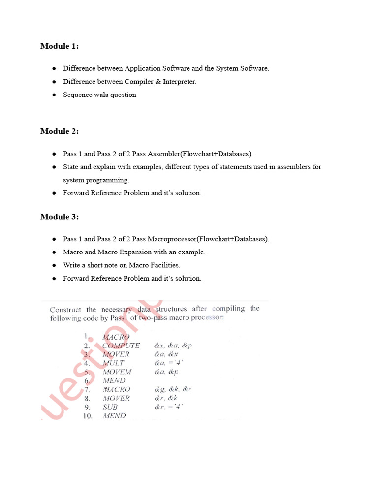 SPCC Semester 6 | PDF