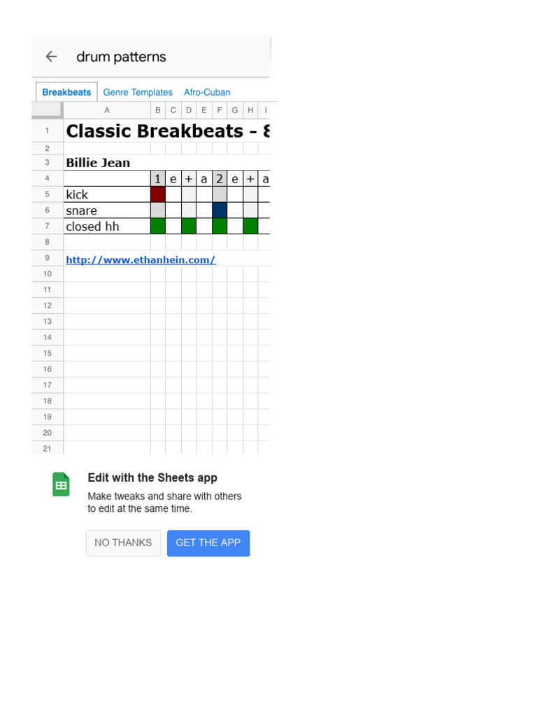 Classic Breakbeats Drum Patterns Guide | PDF