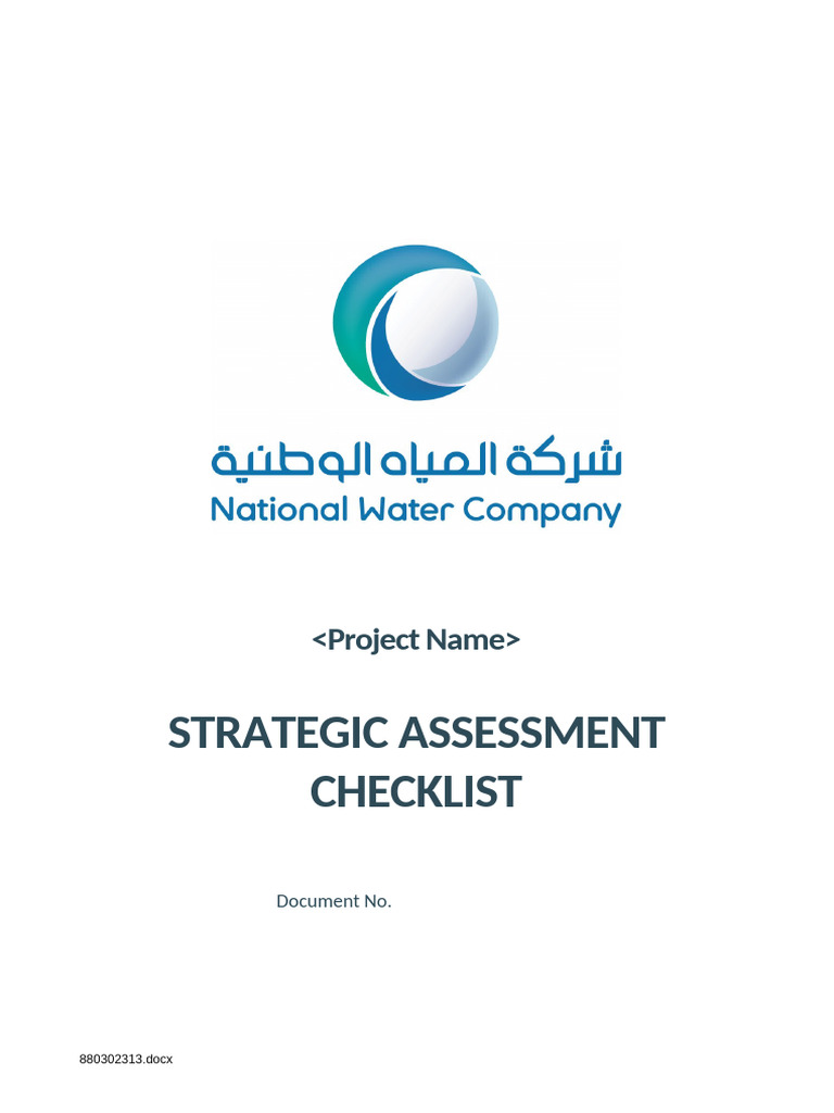 Strategic Assessment Checklist Guide | PDF | Risk | Governance