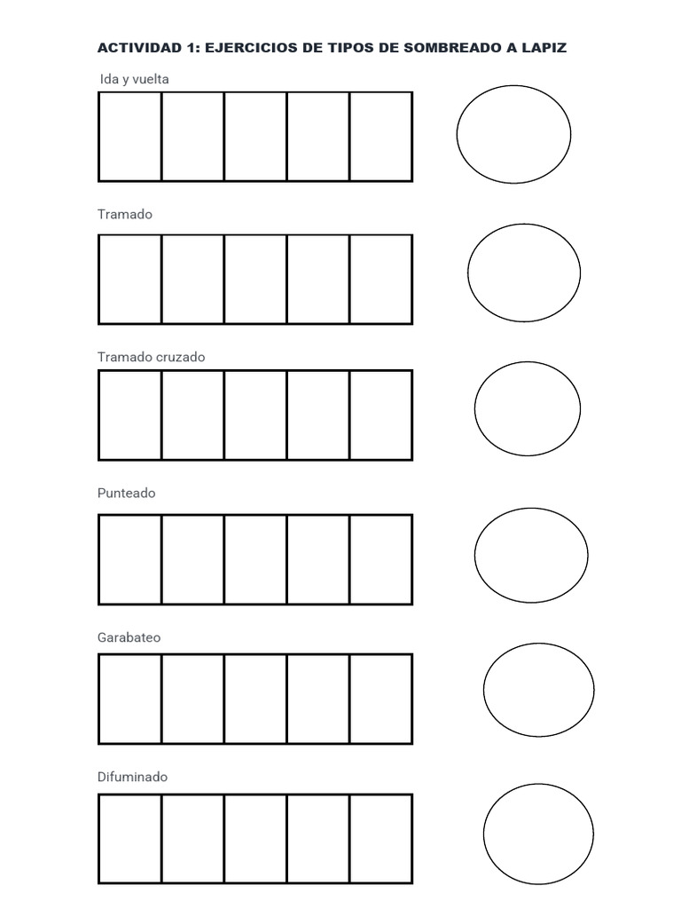 Practica de Sombreado A Lapiz | PDF