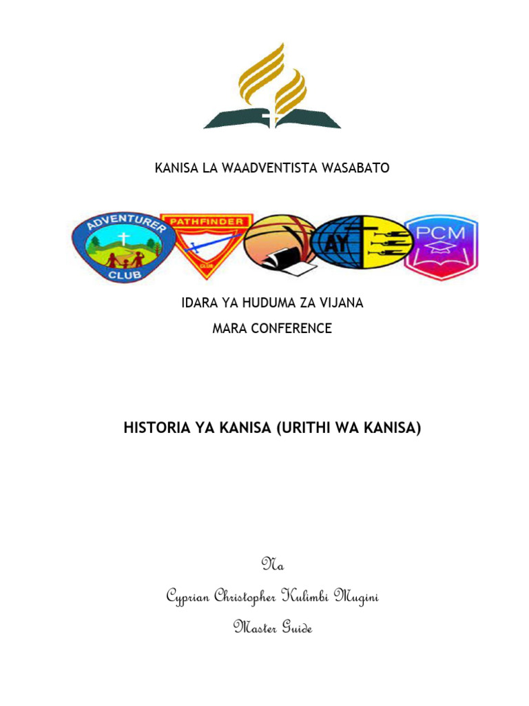 Historia Ya Kanisa Sda . | PDF
