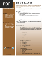 CBCL Interpretation Boys and Girls 12-18 | PDF