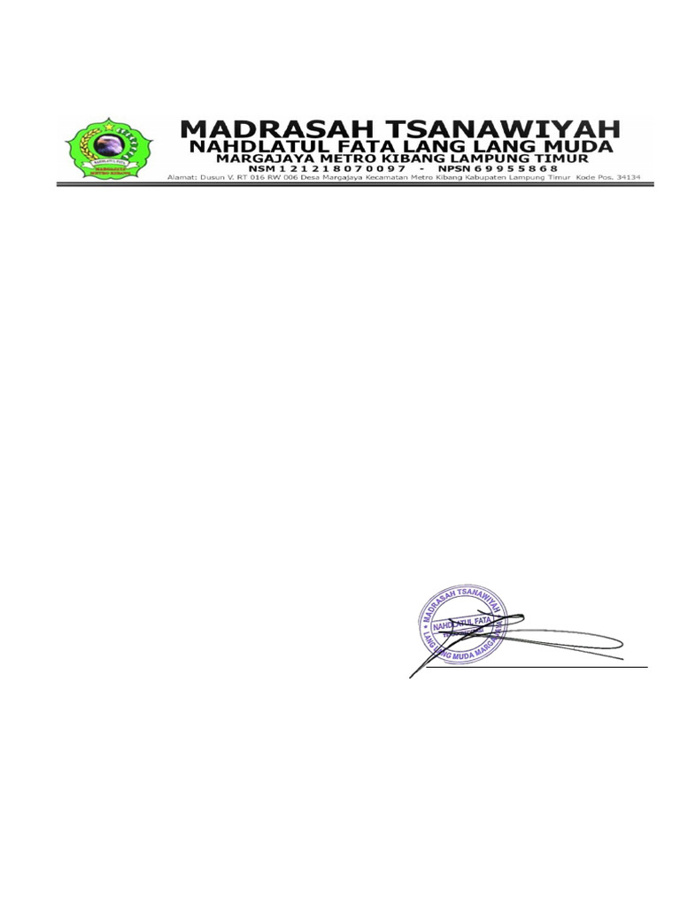 Mutasi Keluar - Surat Keterangan - NIA RAHMADANI OK | PDF