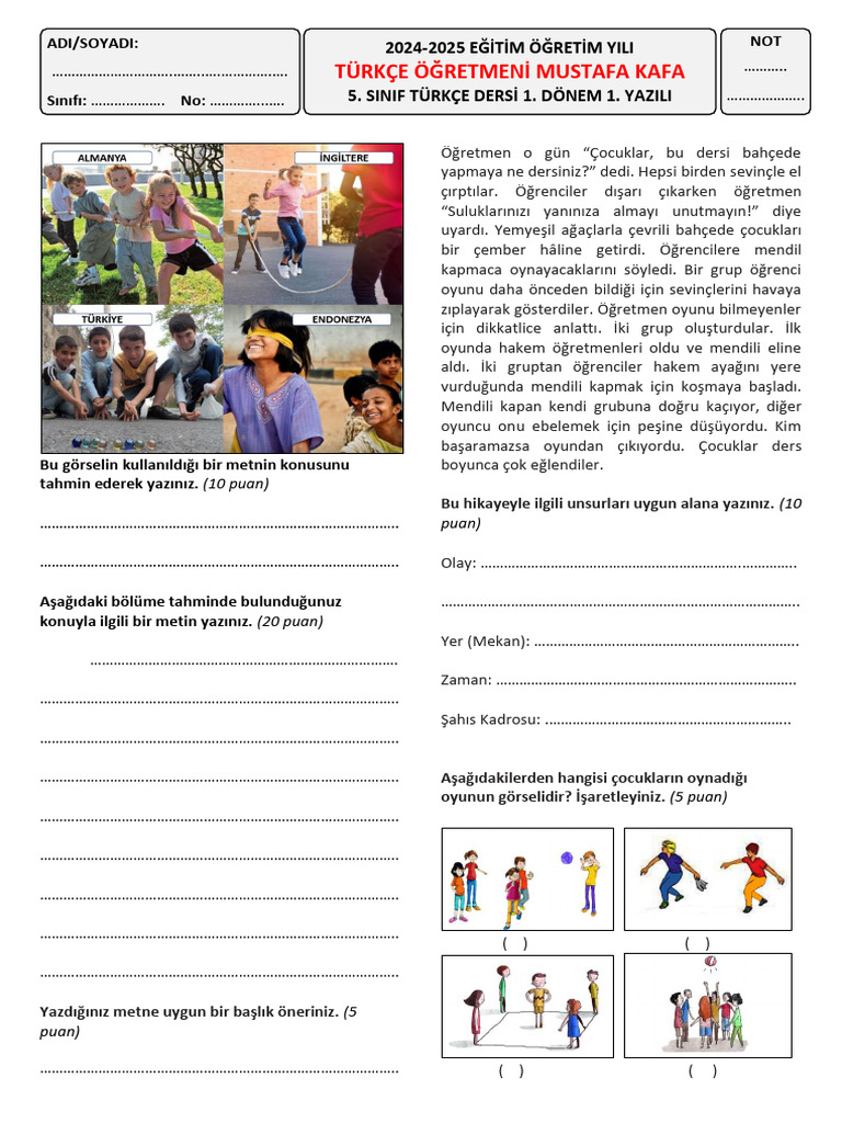 5.-Sinif-Turkce-1-1-Yazili-Ornegi-3 | PDF