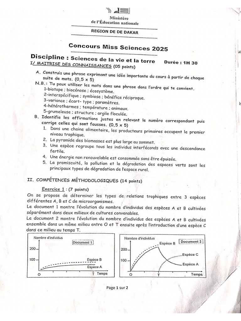 Sujet Miss Science DK 2025 | PDF
