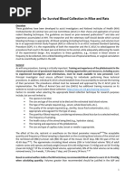 Rat Blood Collection Guidelines | PDF | Blood | Volume