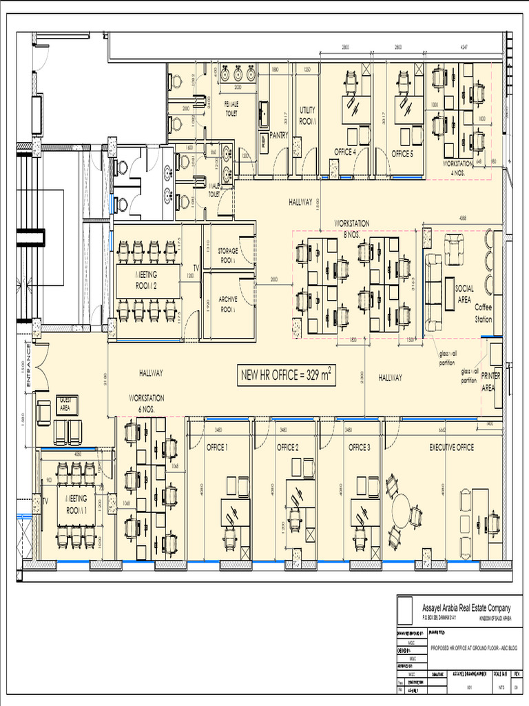 Proposed HR Office at ABC Building 24.10.2024 | PDF
