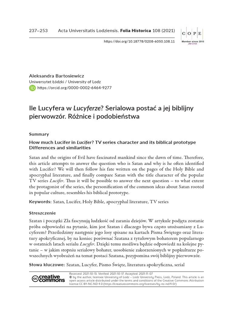 Ile Lucyfera W Lucyferze Serialowa | PDF