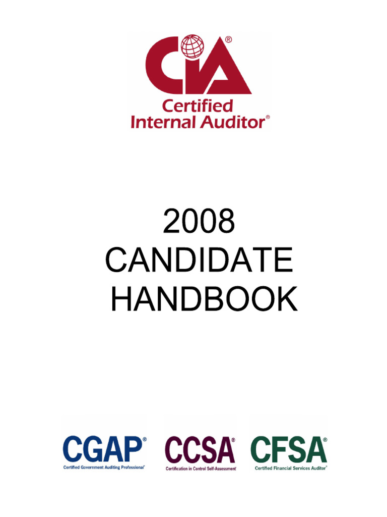 2008 IIA Certification Candidate Guide | PDF | Identity Document ...