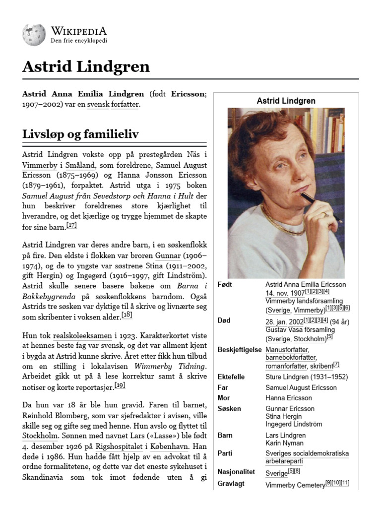 Astrid Lindgren | PDF