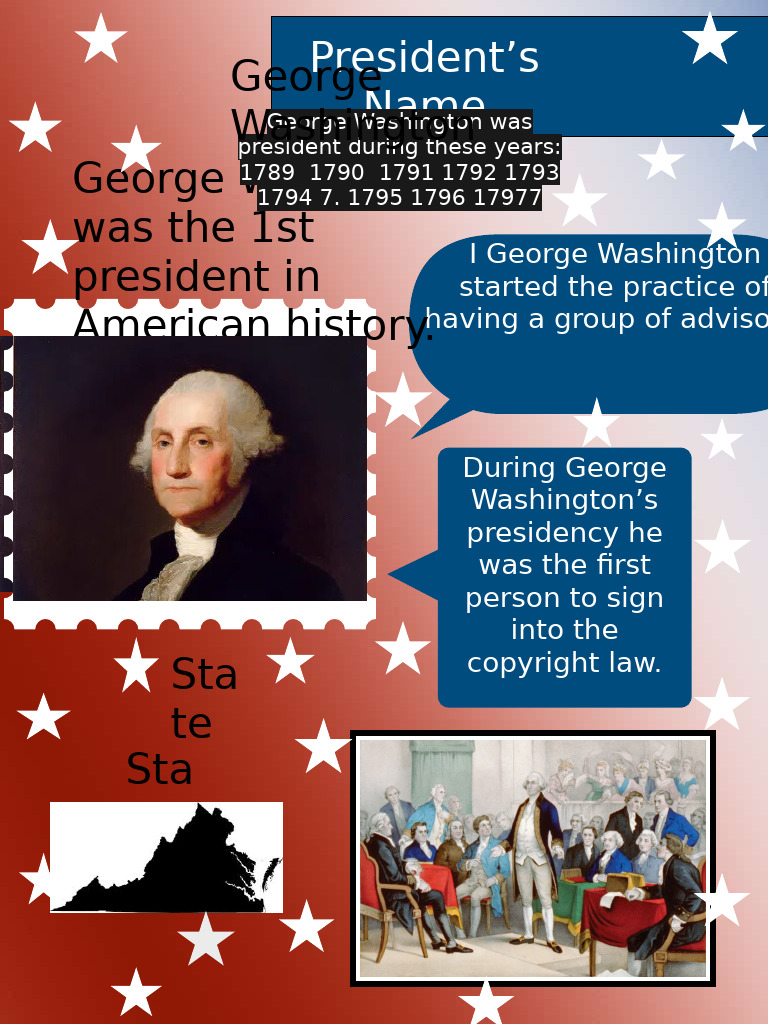 President Trading Card Template | PDF