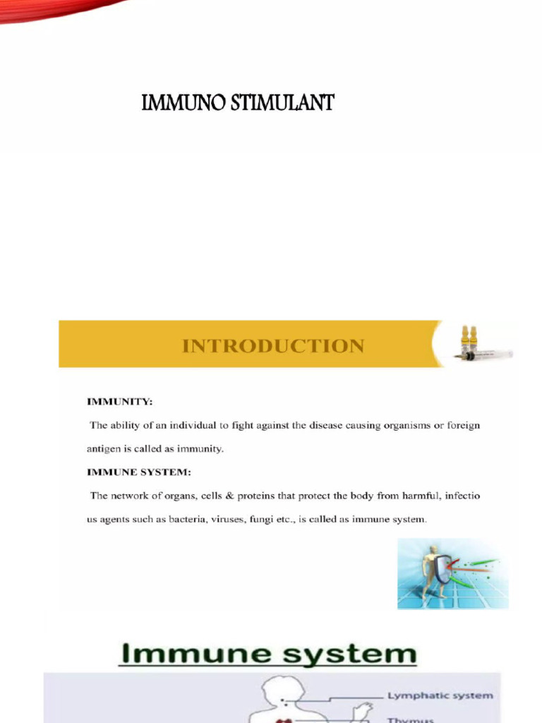 Immuno Stimulants | PDF